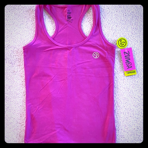 Zumba Fitness | Tops | Nwt Hot Pink Zumba Racer Back Tank | Poshmark